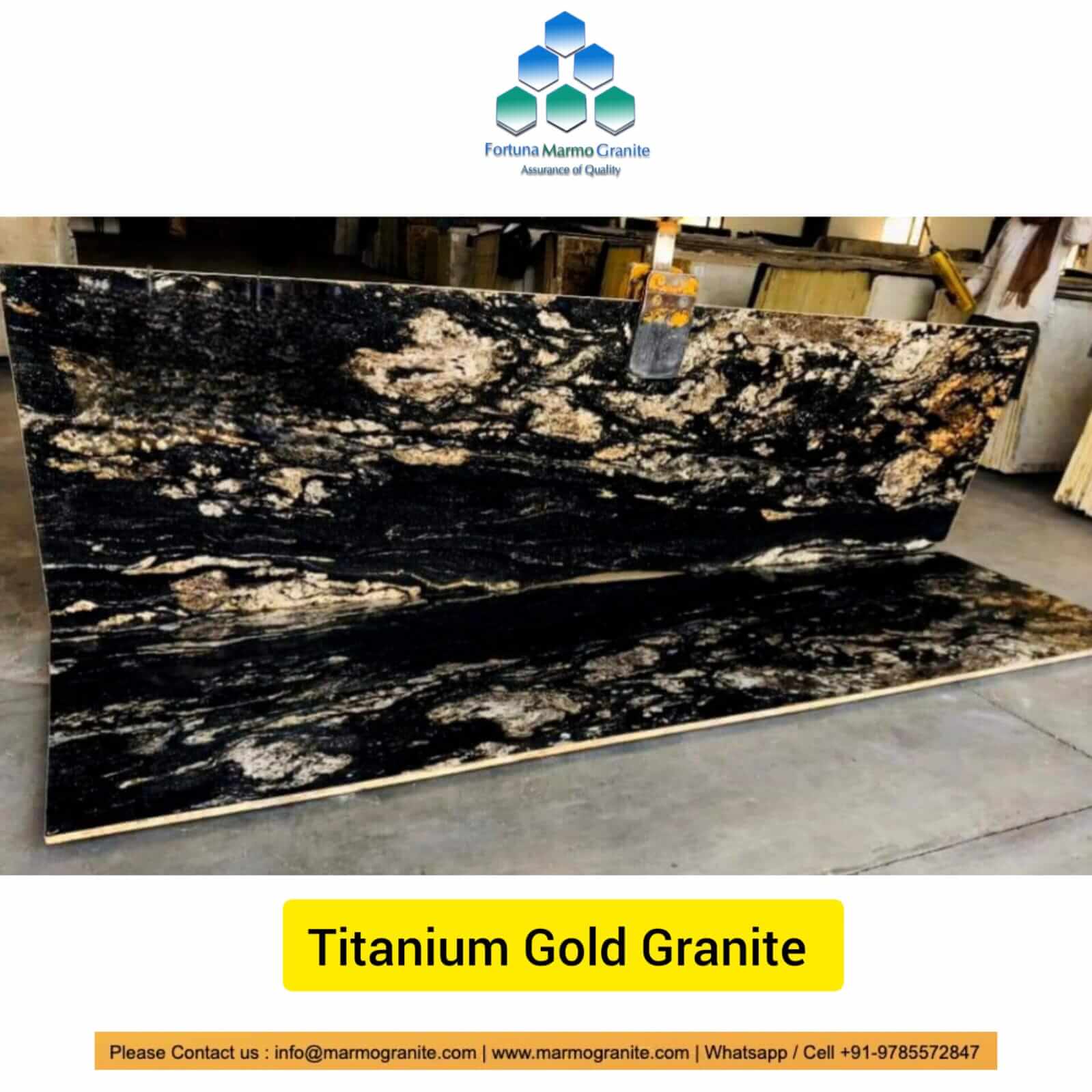 Titanium & Fusion Gold Granite Difference | Fortuna Marmo Granite