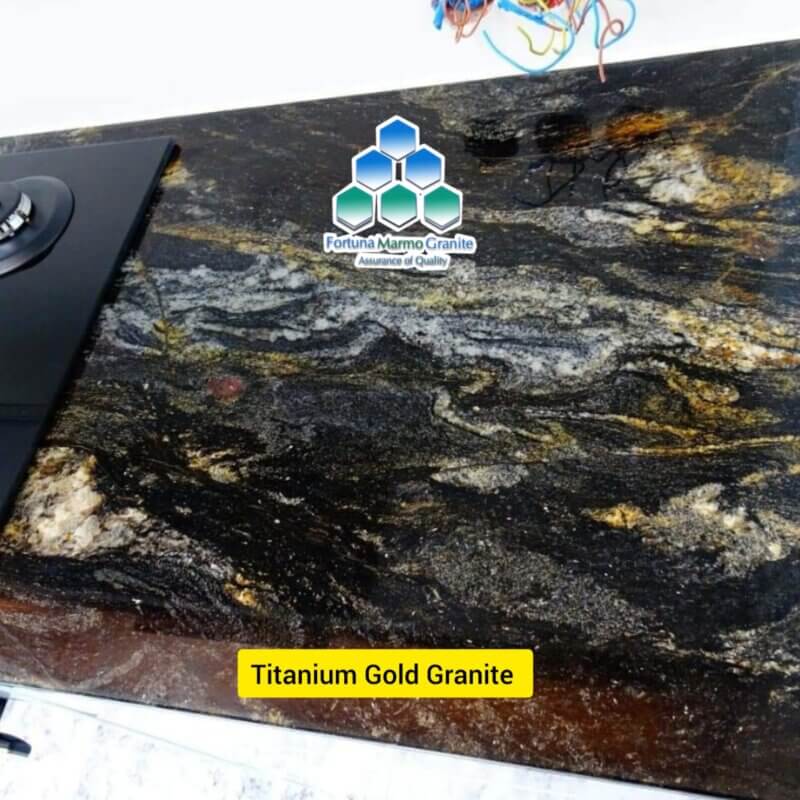 Titanium & Fusion Gold Granite Difference | Fortuna Marmo Granite